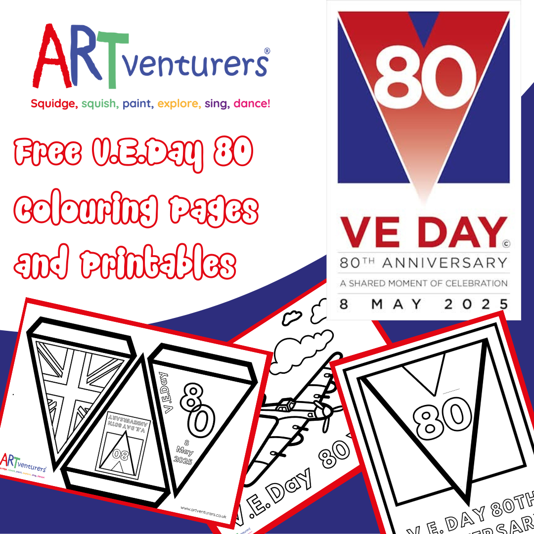 VE Day 80th Anniversary Printables and Colouring Sheets – ARTventurers